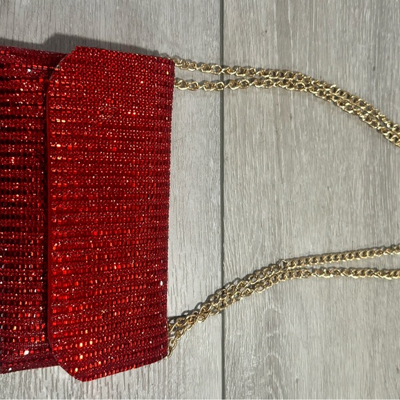 Bags | Sparkling Red Clutch | Poshmark
